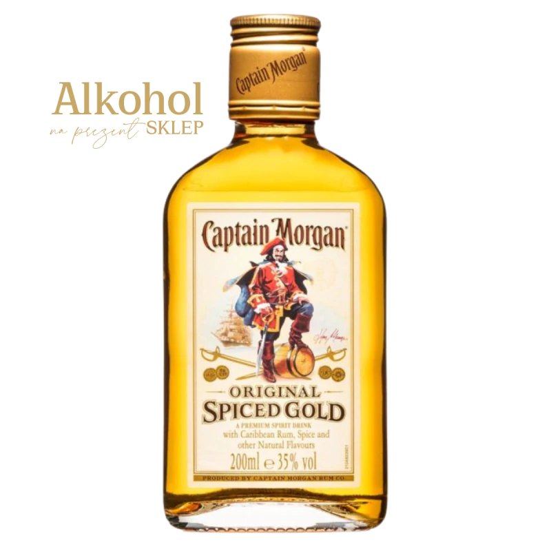 RUM CAPTAIN MORGAN SPICED GOLD 200ML - dobry rum a małych buteleczkach