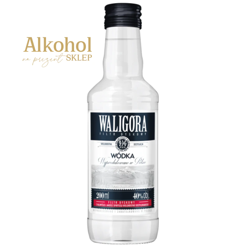 WÓDKA WALIGÓRA 200ML - wódka w minibuteleczce idealna na drobny upominek